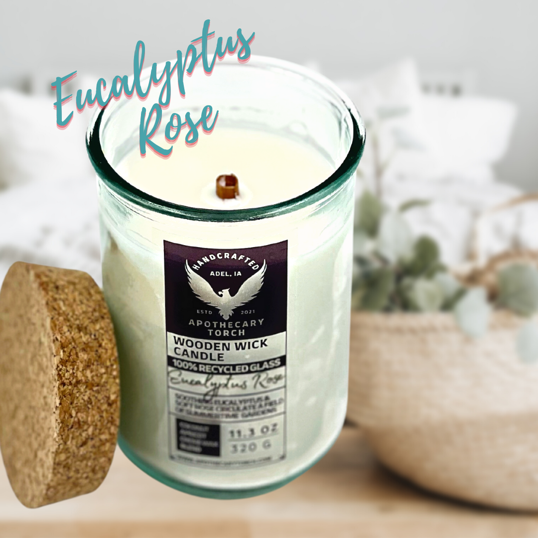 Wooden Wick Candles | Handcrafted | Coco Apricot Wax (Ceda Serica ...
